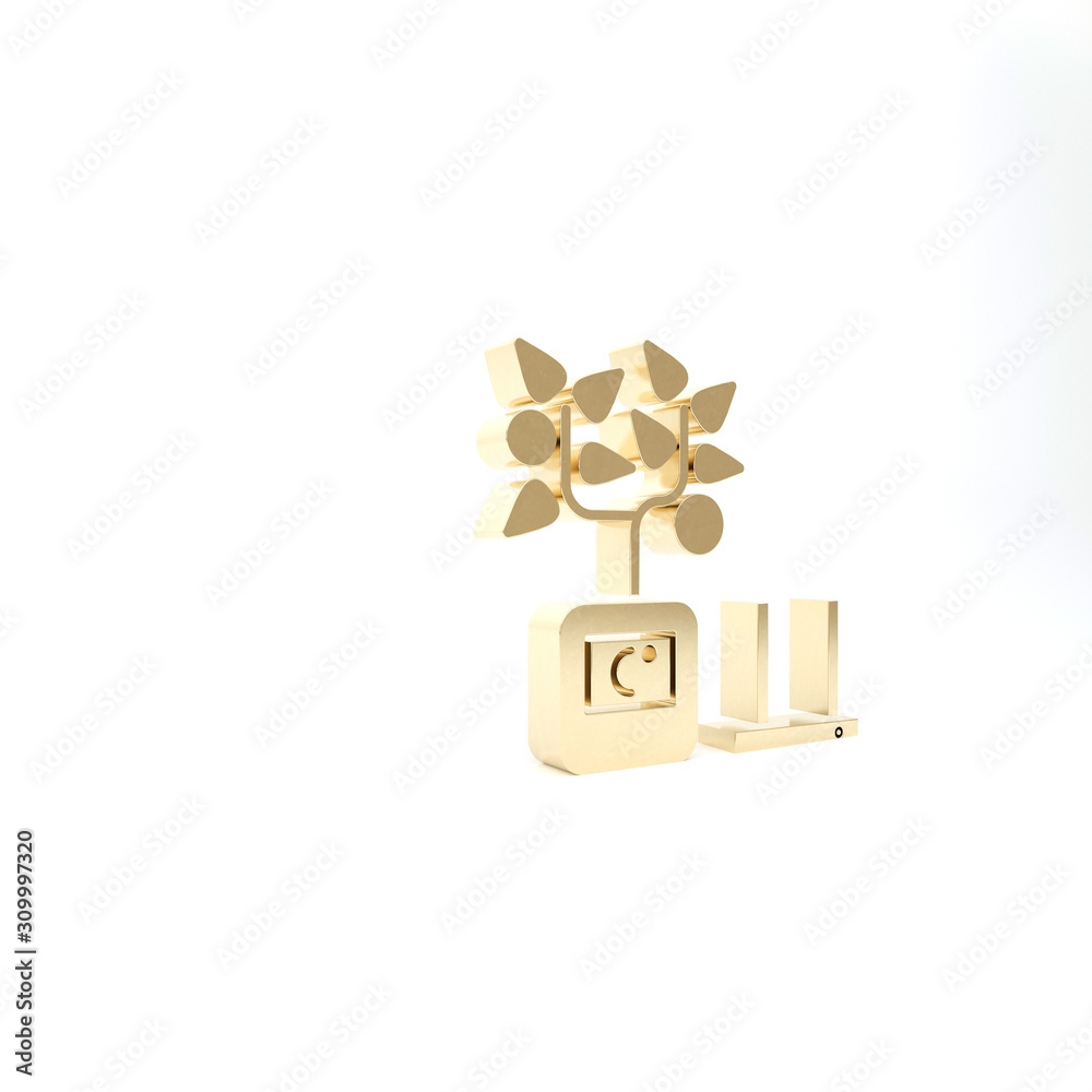 Gold Smart farming technology - farm automation system in app icon ...