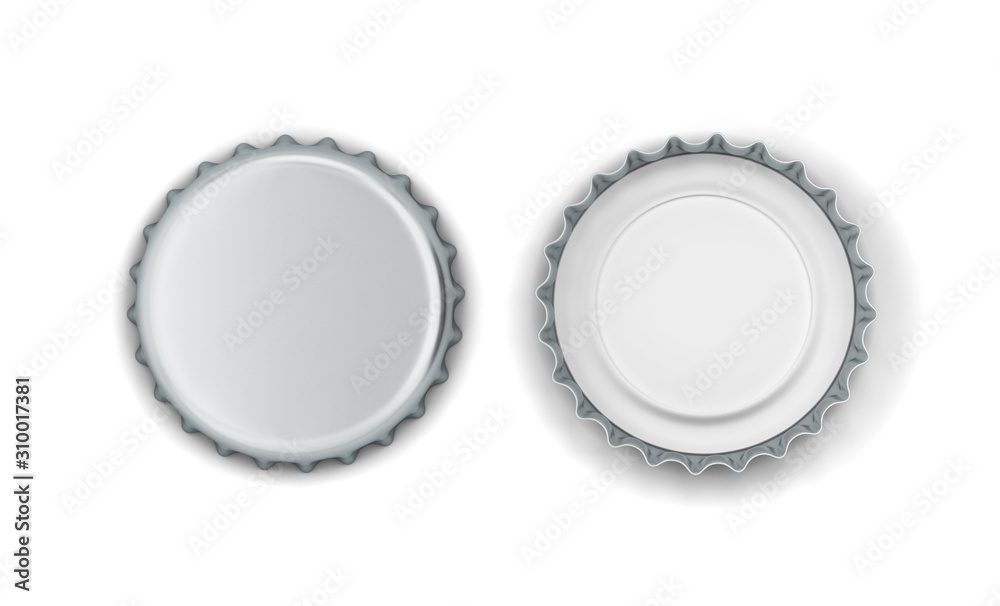 Blank bottle cap mockup Stock Illustration | Adobe Stock