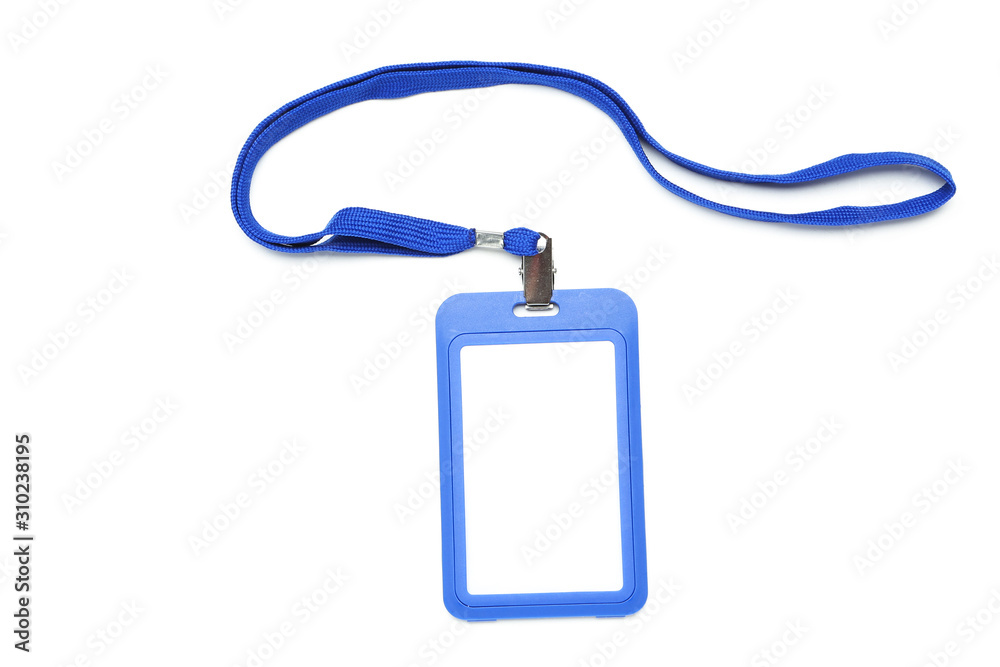 Blank bagde isolated on white background Stock Photo | Adobe Stock