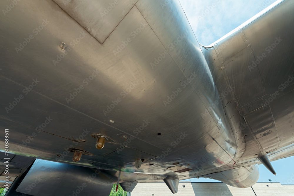 The Underside of a Military Air Transport Plane Stock Photo | Adobe Stock