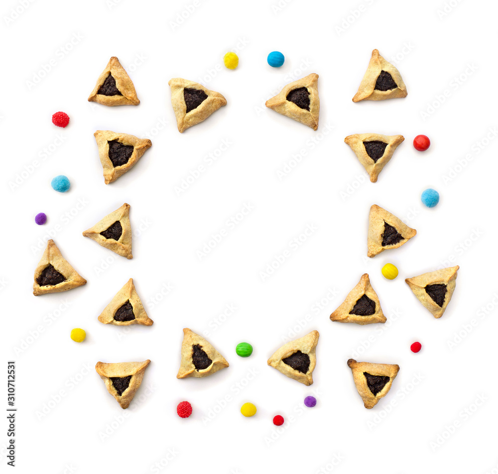 Triangular cookies with poppy seeds ( hamantasch or aman ears ...