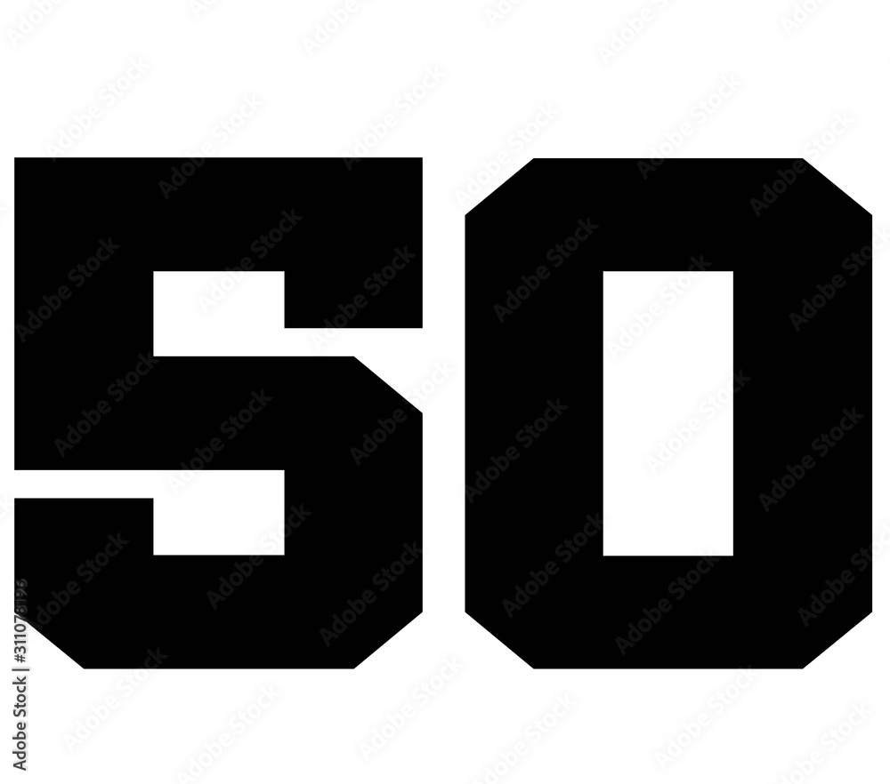 80,Classic Vintage Sport Jersey Number, Uniform numbers in black as fat ...