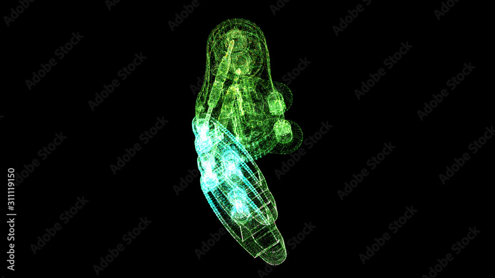 Futuristic user interface head up display Holographic electromagnetic ...