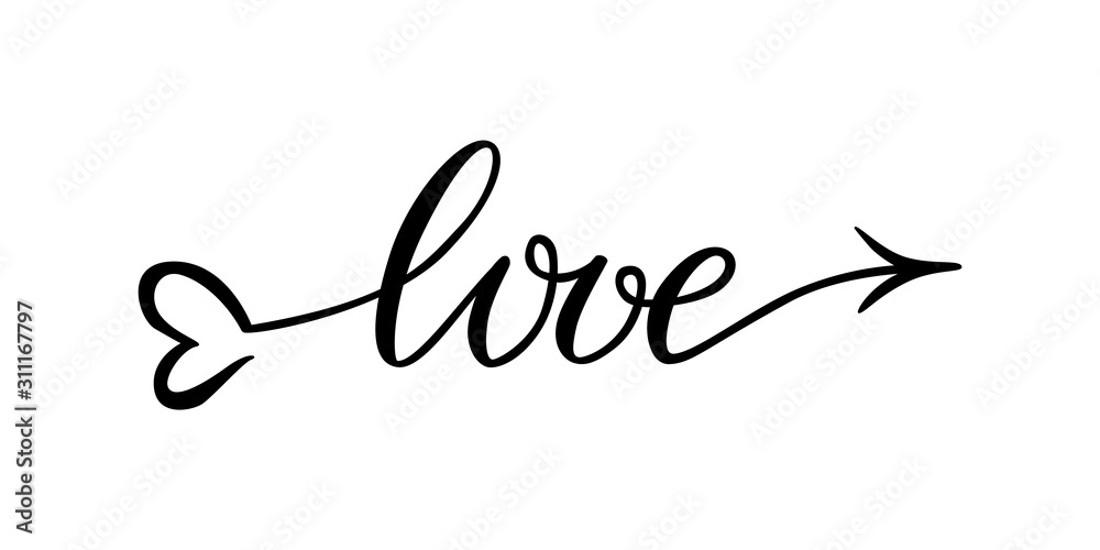 The Word Love In Different Fonts