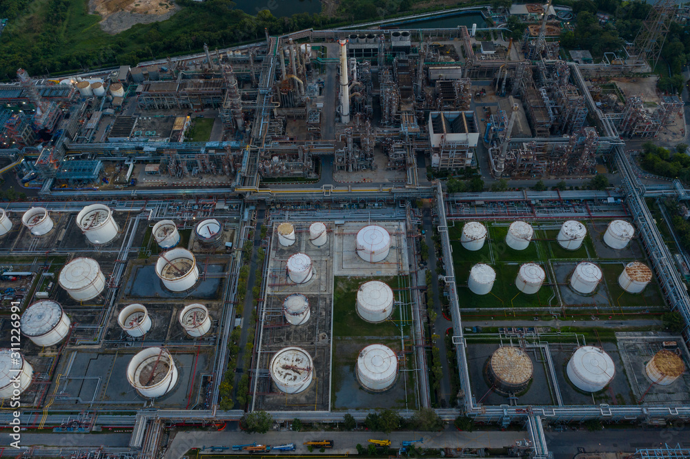Liquid petroleum oil depot in a warehouse in Thailand Stock Photo ...