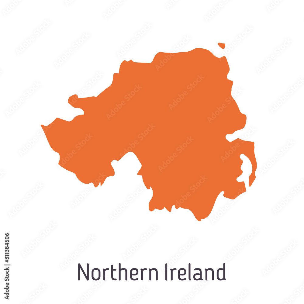 High detailed vector map - United Kingdom of Great Britain and Northern ...