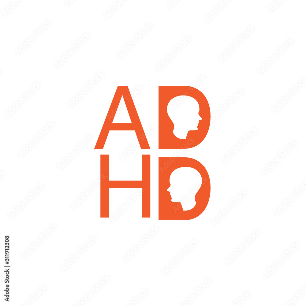 ADHD Attention Deficit Hyperactivity Disorder. Medical Icon Product ...
