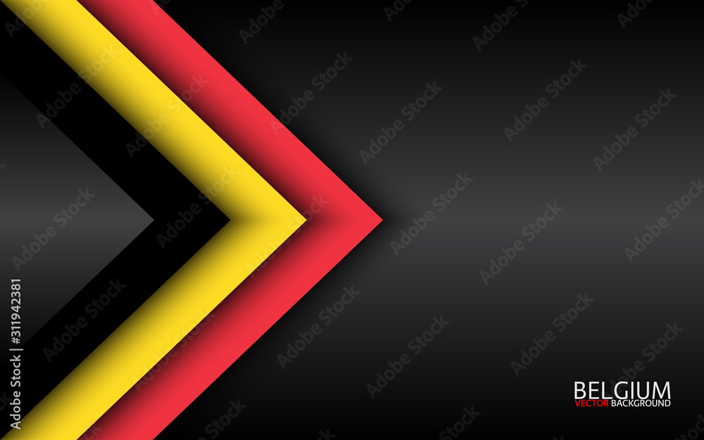 Image vectorielle Stock Modern vector overlayed arrows with Belgian ...