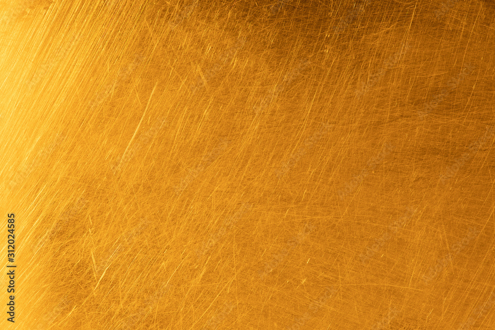 Real gold scratched metal texture Stock Photo | Adobe Stock
