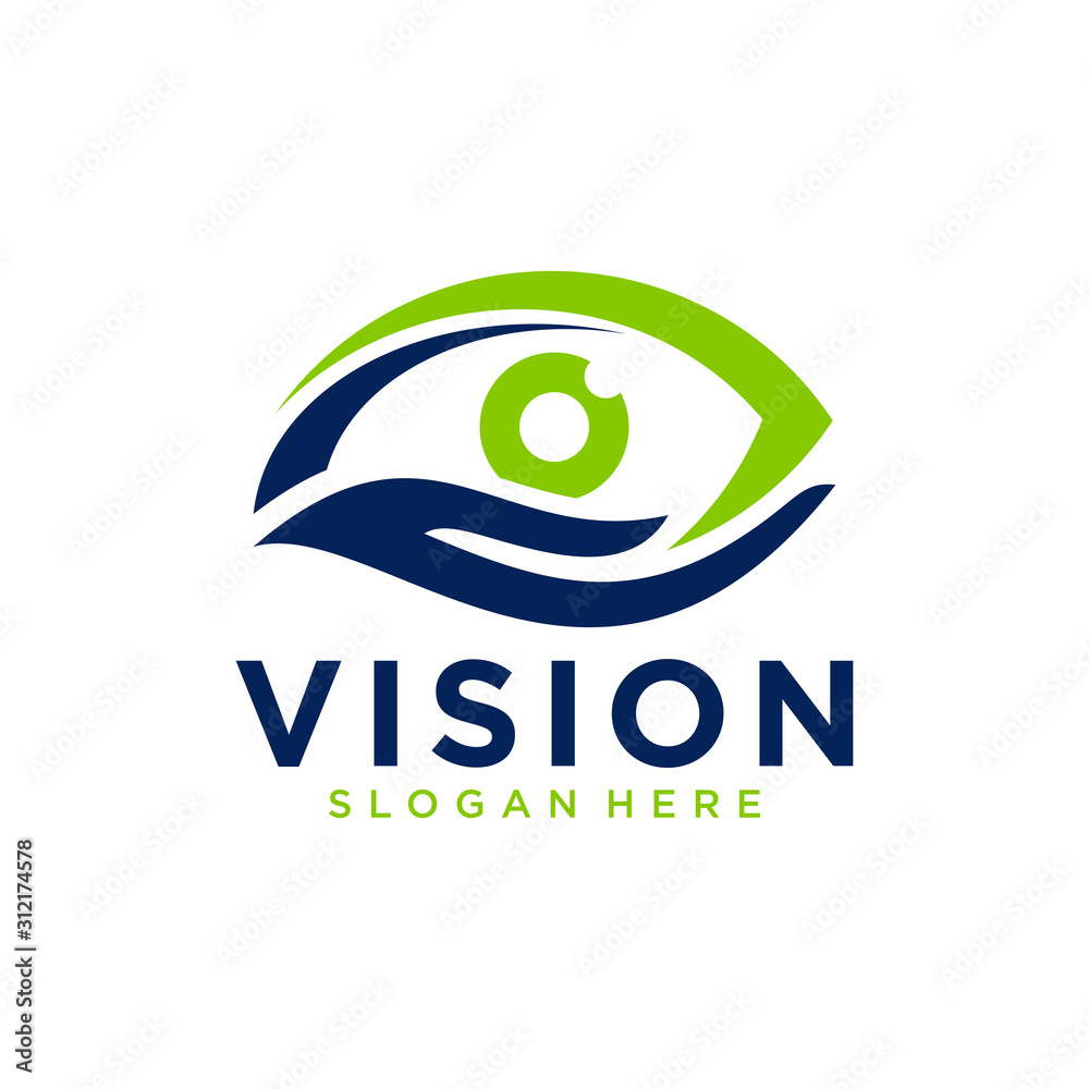 Abstract vision logo Vector image Stock Vector | Adobe Stock