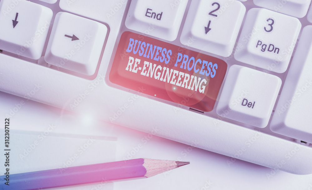 Conceptual hand writing showing Business Process Re Engineering ...