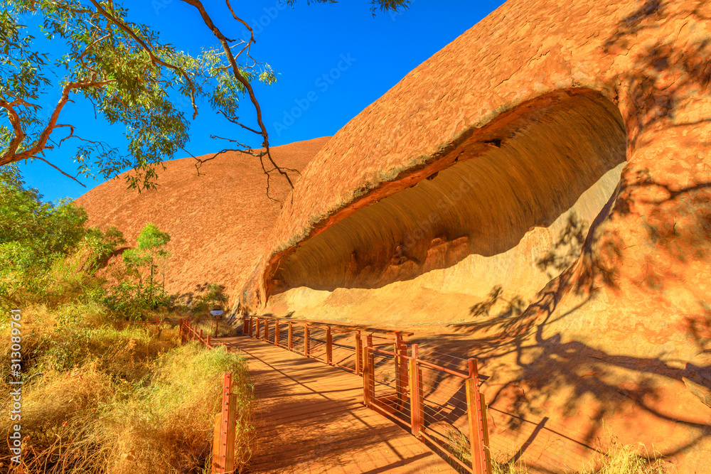 Kulpi watiku, the senior cave of men along Mala Walk at base of Ayers ...
