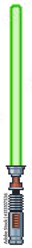 Pixel art lightsaber game icon 8bit transparent background – kaufen Sie ...