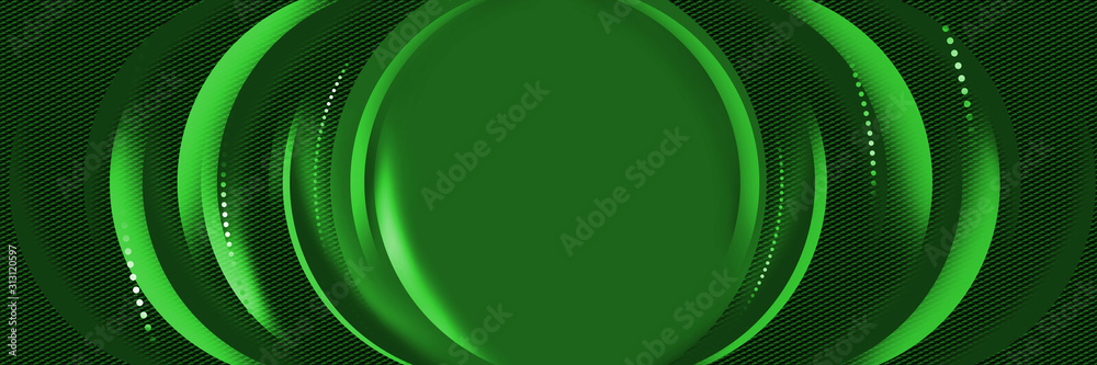 Abstract green color aurora banner design for backgrounds Stock ...