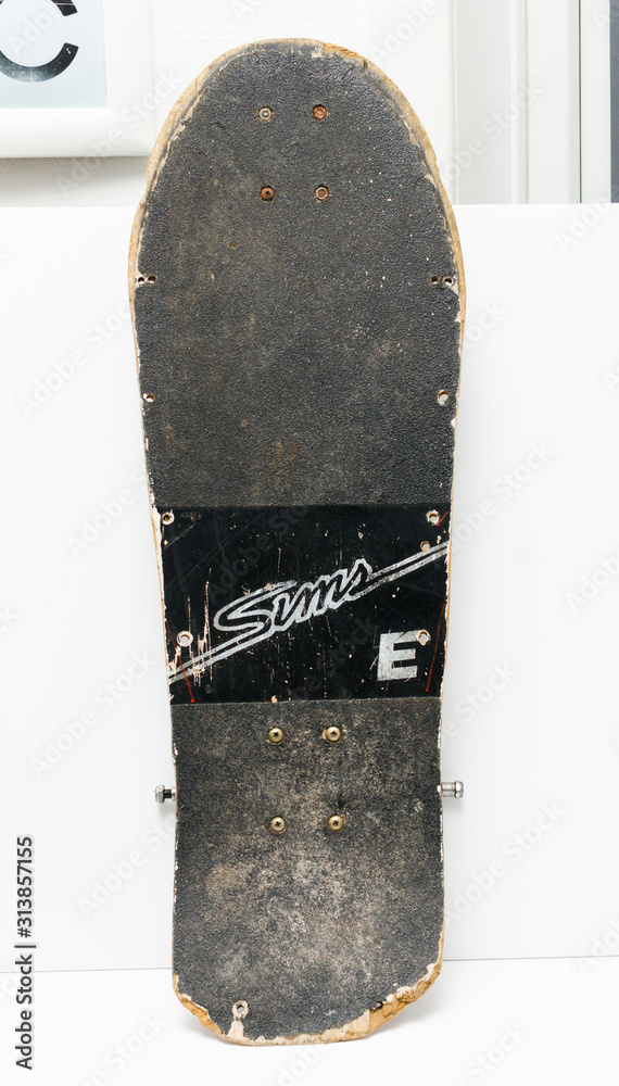 Stock-Foto „london, england, 05/05/2017 A retro sims skateboard, lester ...