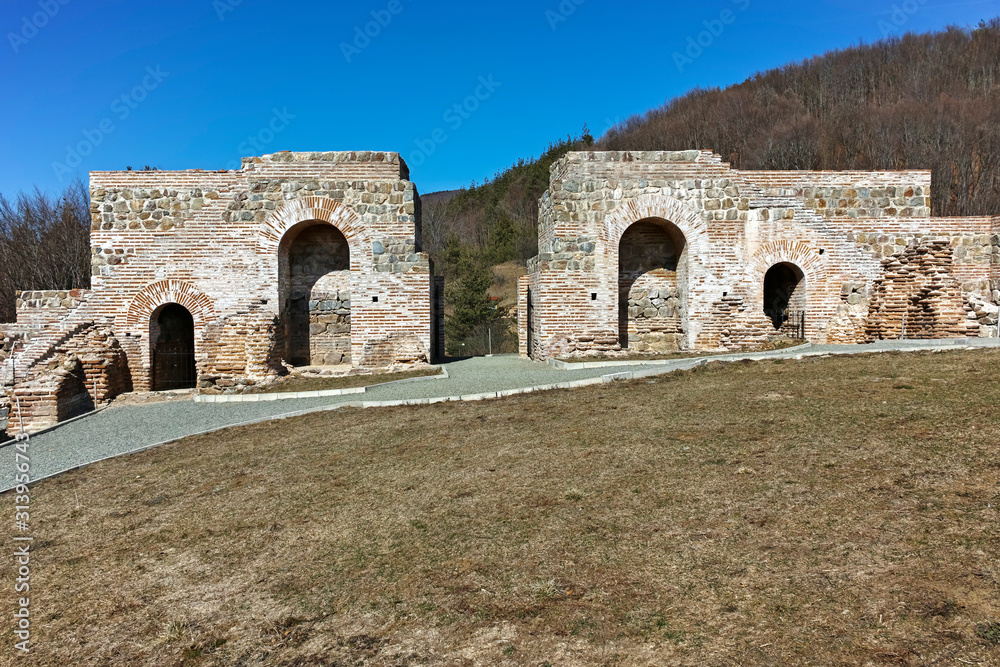 Ruins of Ancient Roman fortress The Trajan's Gate, Bulgaria Stock Photo ...