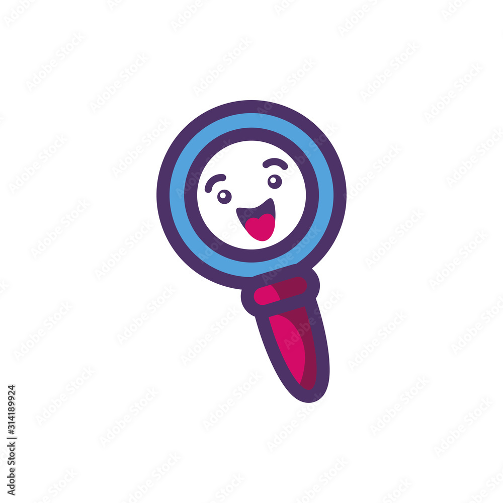 Kawaii lupe cartoon vector design Stock Vector | Adobe Stock