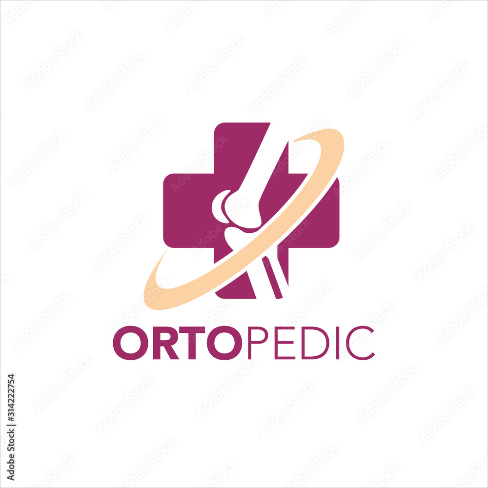 Orthopedic Logo Design Vector Template Stock Vector | Adobe Stock