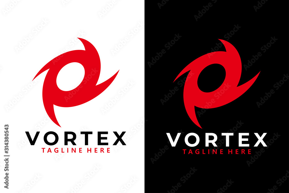vortex logo icon vector isolated Stock Vector | Adobe Stock