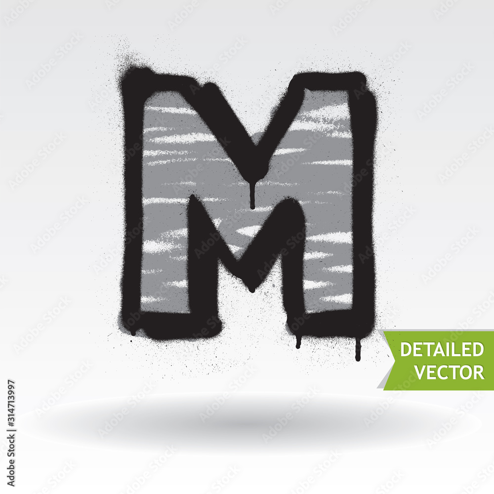Graffiti alphabet. Highly detailed vector font Stock Vector | Adobe Stock