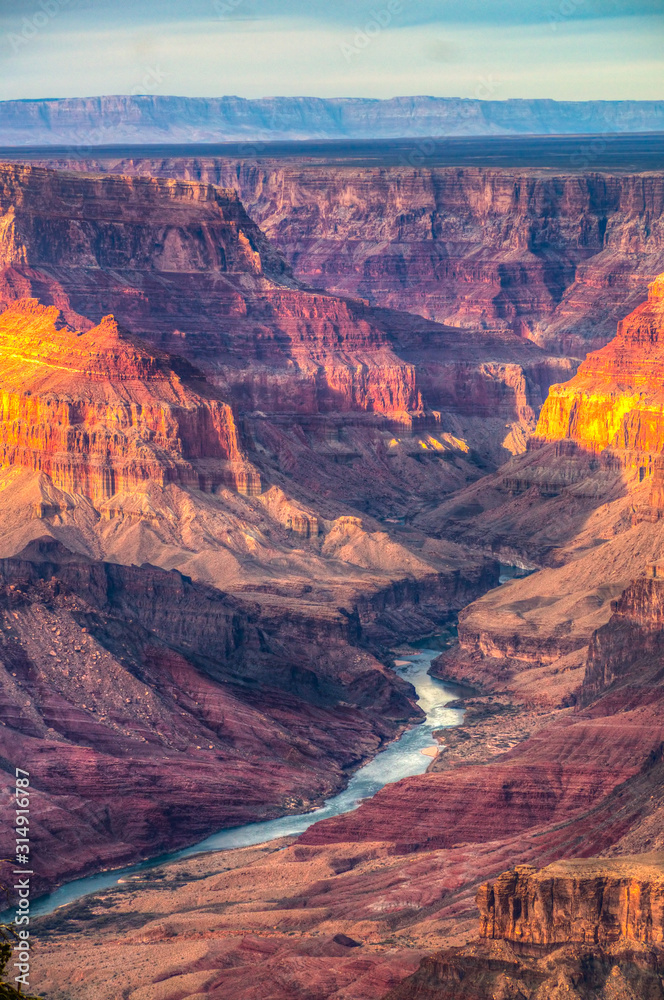 Beautiful Landscape of Grand Canyon from Desert View Point with the ...
