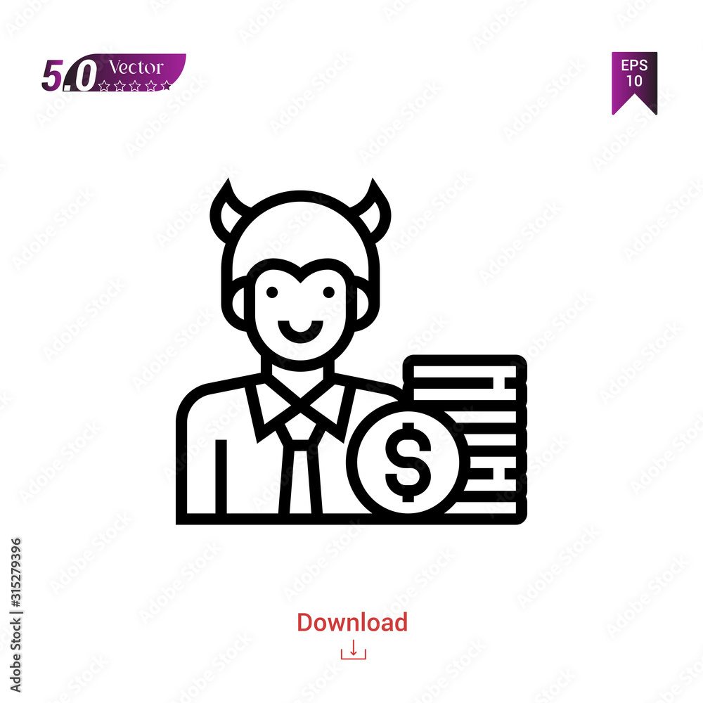 Outline cheater icon. cheater icon vector isolated on white background ...