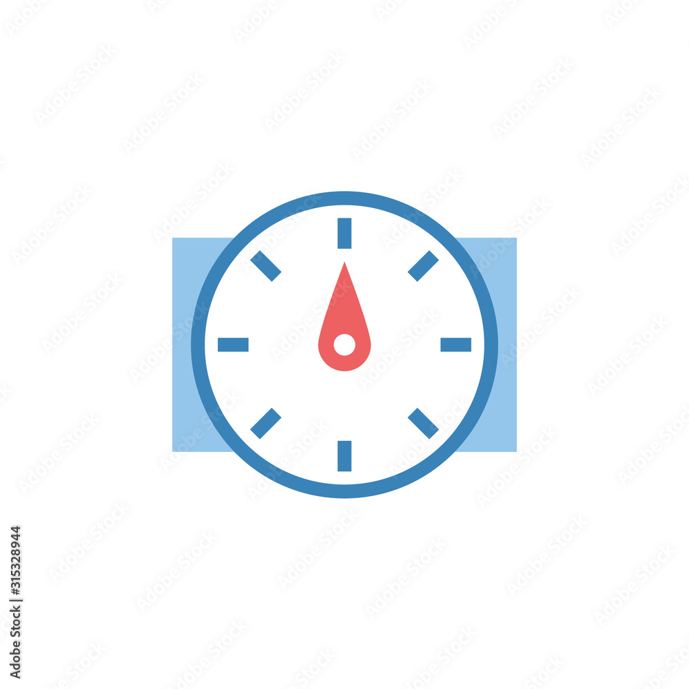 Water flow sensor. Clipart image isolated on white background Stock ...
