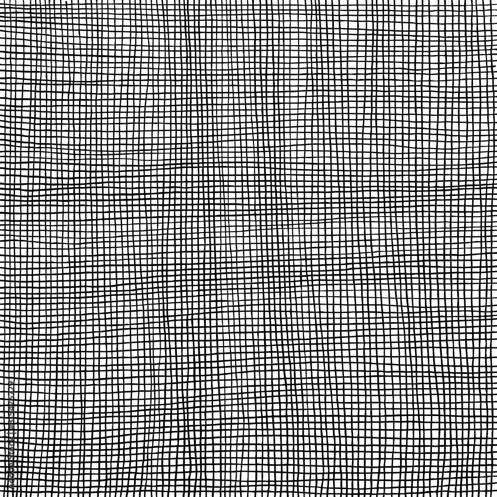 Hand drawn grid texture. Thin black lines on white background. Vector ...