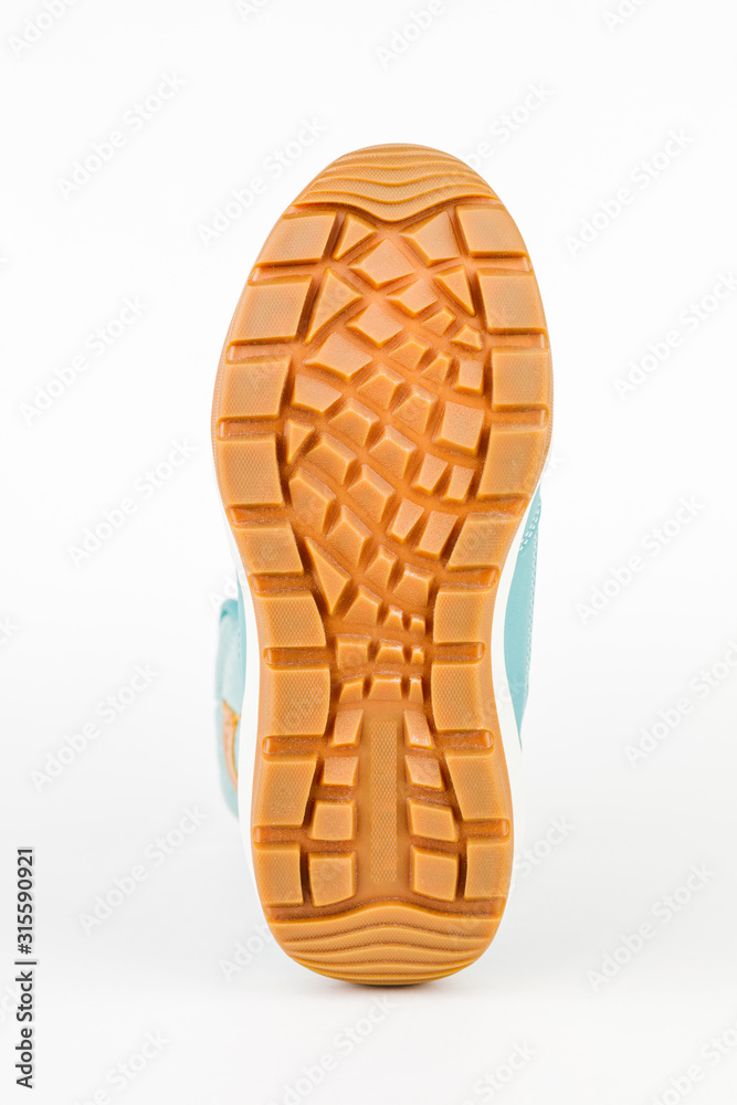 tread shoe sole on white background. footprint footstep Stock Photo ...