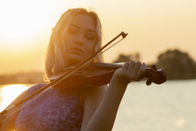 Woman Musician Playing Violin Free Stock Photo - Public Domain Pictures