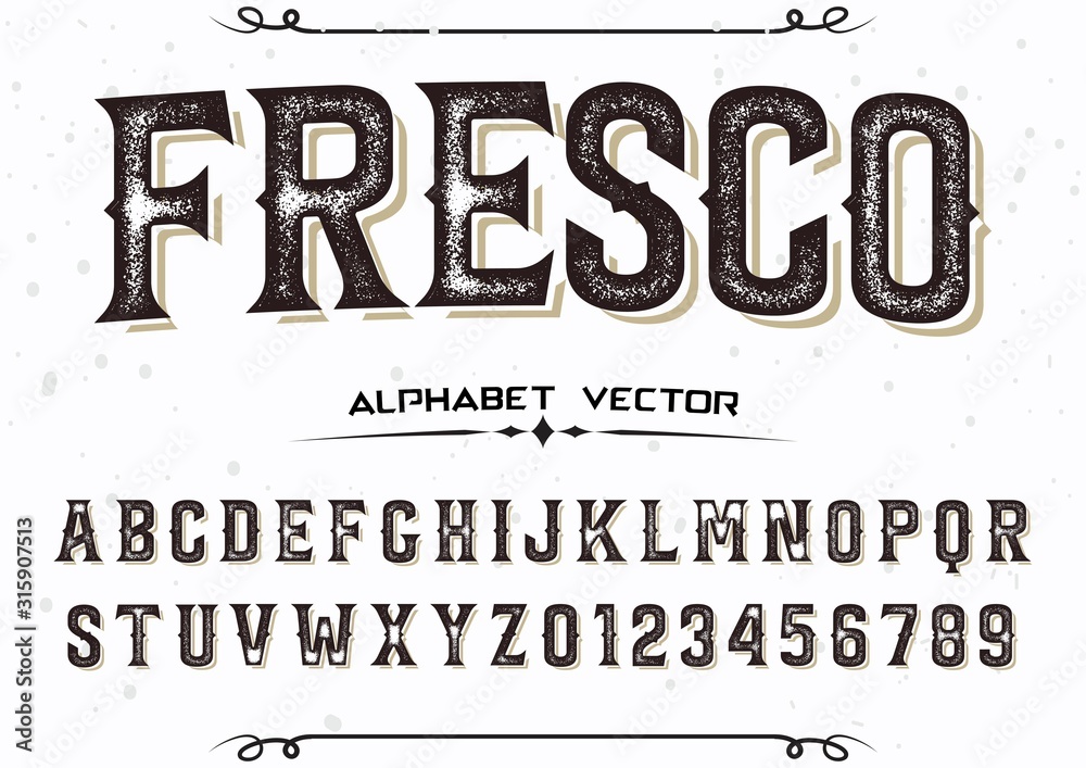 font Elegant alphabet letters font and number.awesome typography fonts ...