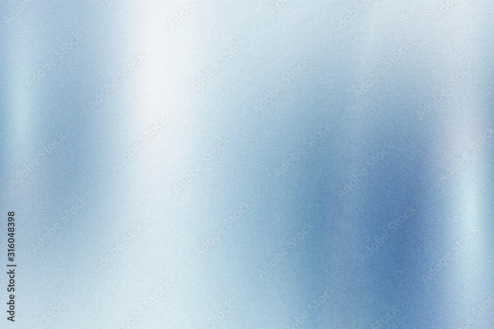 Foto de Stock Light blue foil metallic wall with glowing shiny light ...