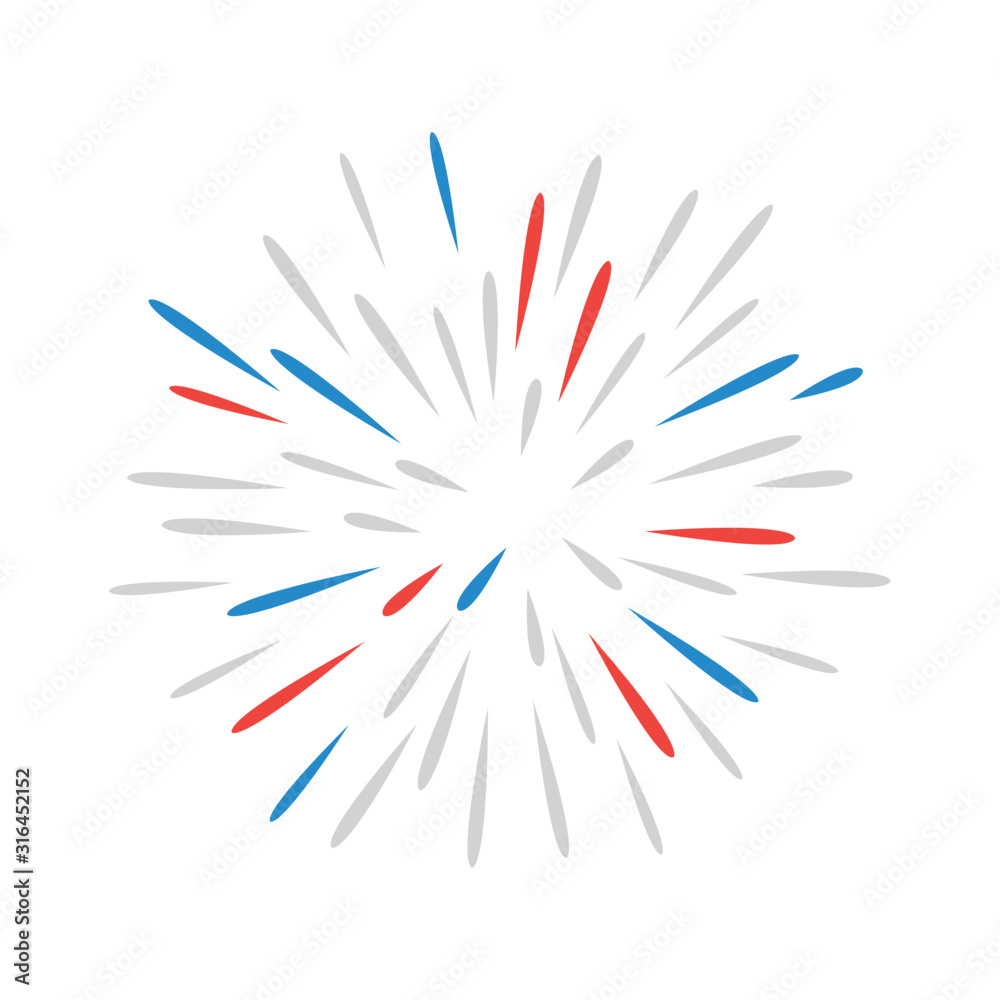 fireworks splash explosion design Stock Vector | Adobe Stock