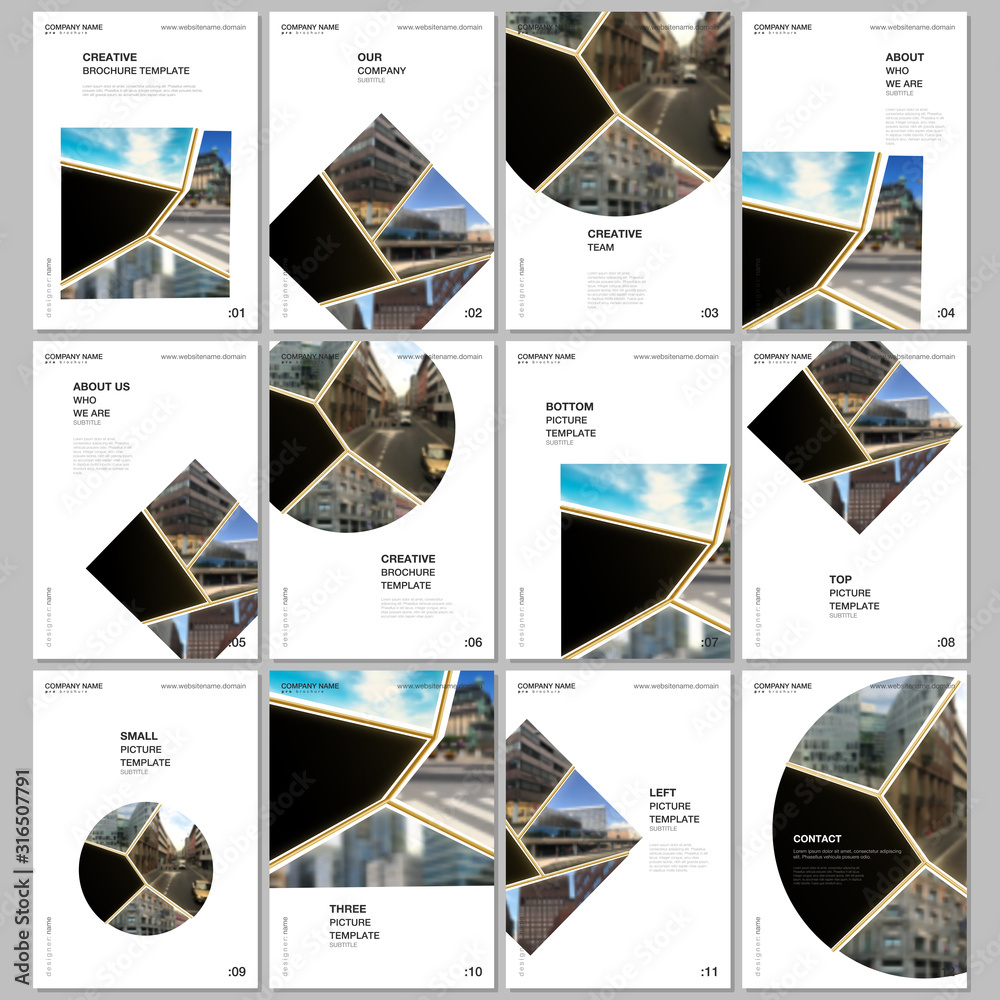 A4 brochure layout of covers design templates for flyer leaflet, A4 ...