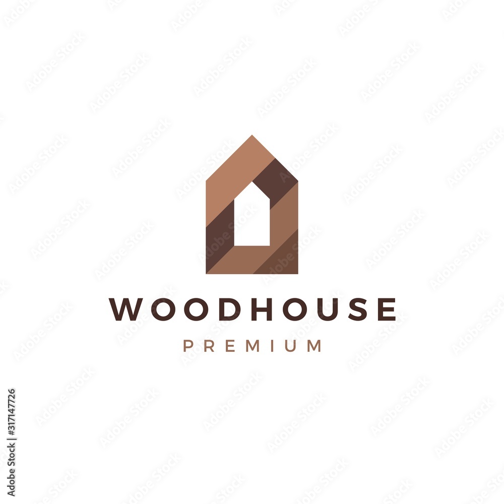wood house timber panel wall facade decking wpc vinyl hpl logo vector ...
