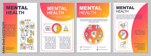 Mental health brochure template. Psychiatry flyer, booklet, leaflet ...