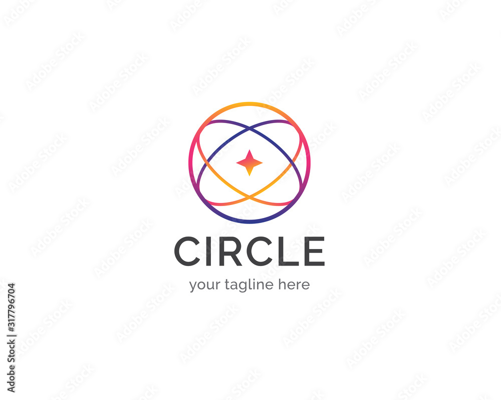 Circle logo design template Stock Vector | Adobe Stock