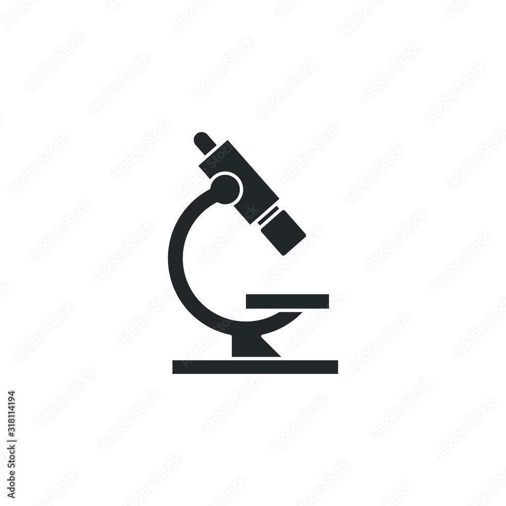 microscope icon template color editable. microscope symbol vector sign ...