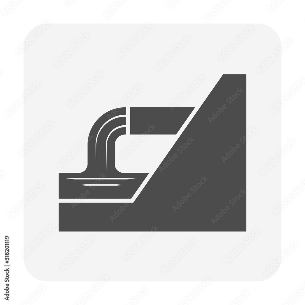 Water drainage vector icon. Include storm water or stormwater from city ...