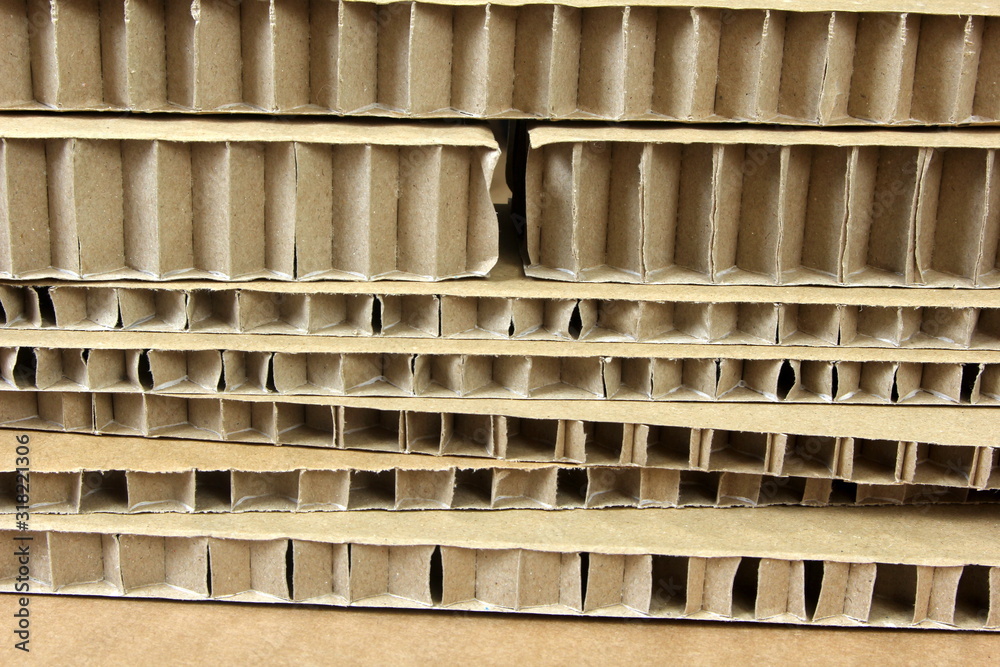 Honeycomb paper board used for cargo bracing. corrugated box sheet ...