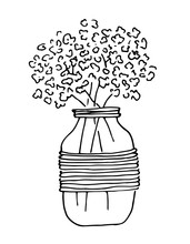 Mason Jar Line Art Free Stock Photo - Public Domain Pictures