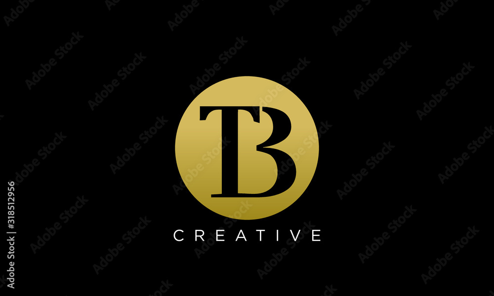 tb circle logo design vector icon Stock Vector | Adobe Stock