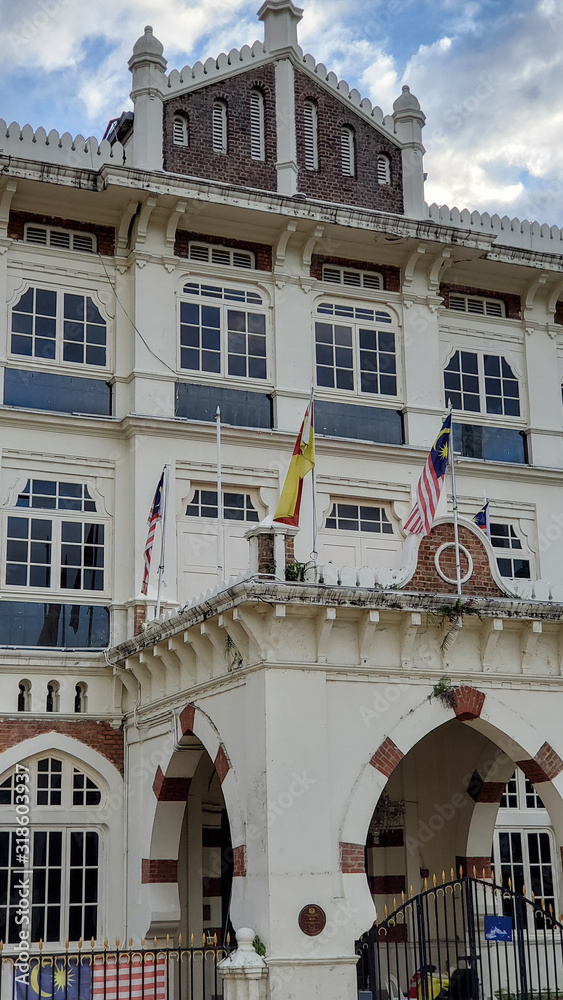 Old Chartered Bank Building next to Dataran Merdeka square. Jabatan ...