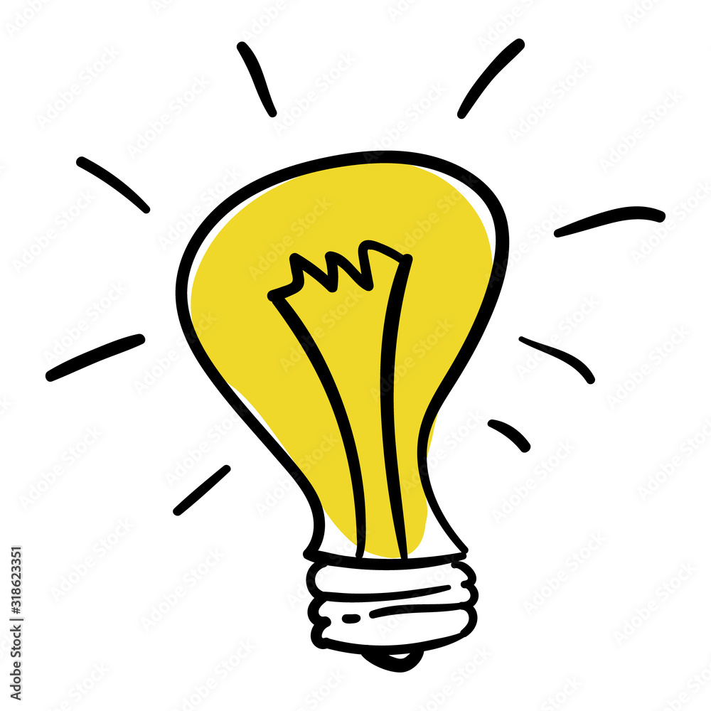The light bulb is full of ideas And creative thinking, analytical ...