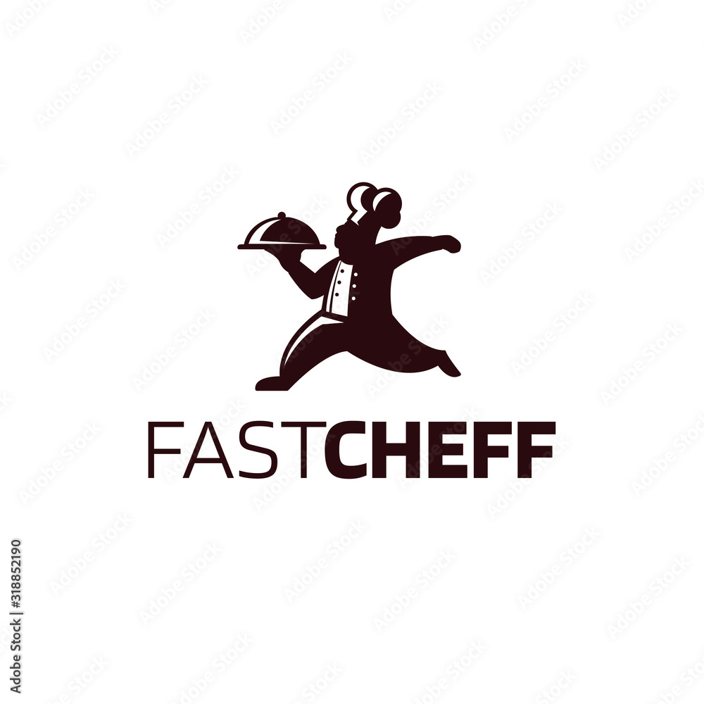 Fast chef logo restaurant food cooking culinary meal delicious menu ...