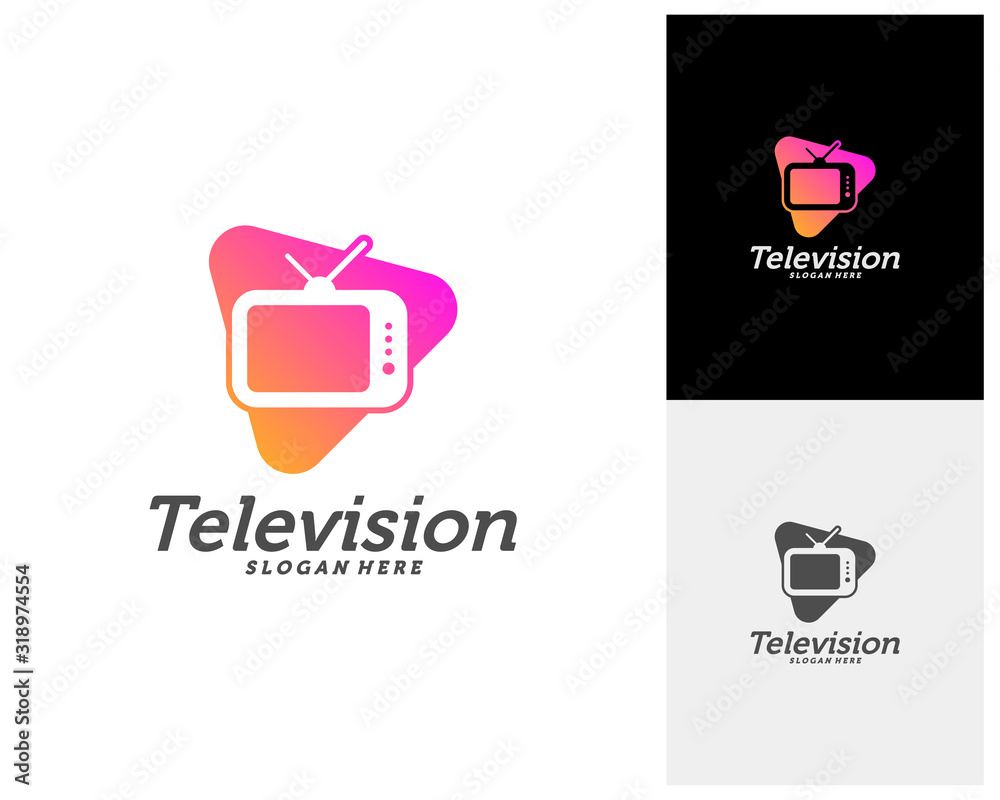 Media TV Creative logo concepts, Play Television logo design, abstract ...