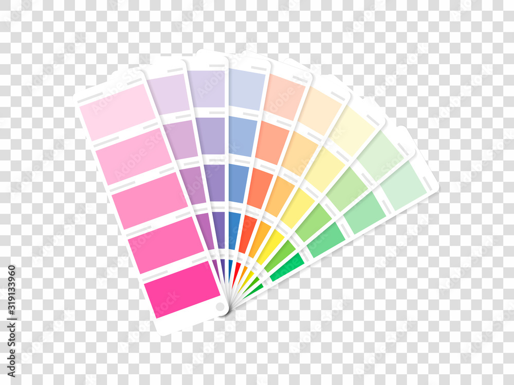 The color palette on a transparent background. Stock Vector | Adobe Stock