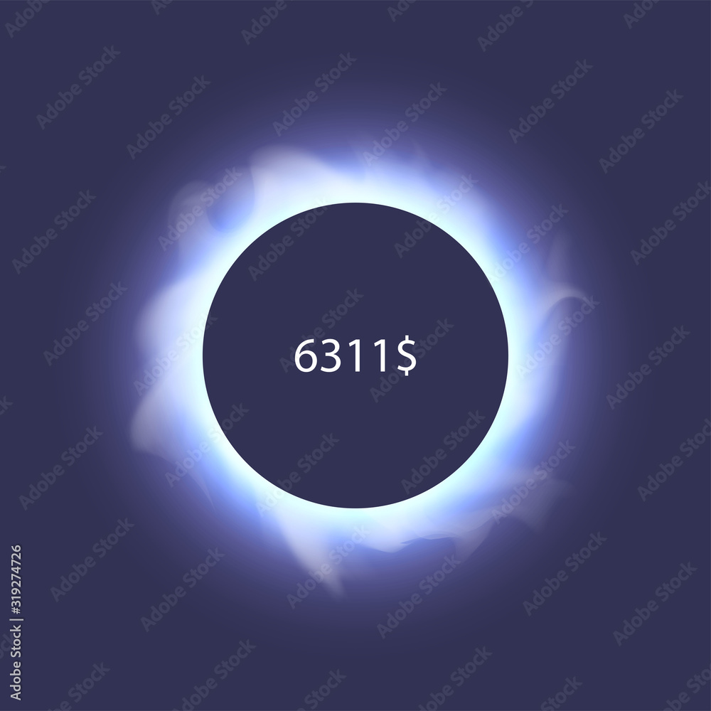 Sound circle wave, Progress bar for dashboard UI, UX, KIT, HUD ...