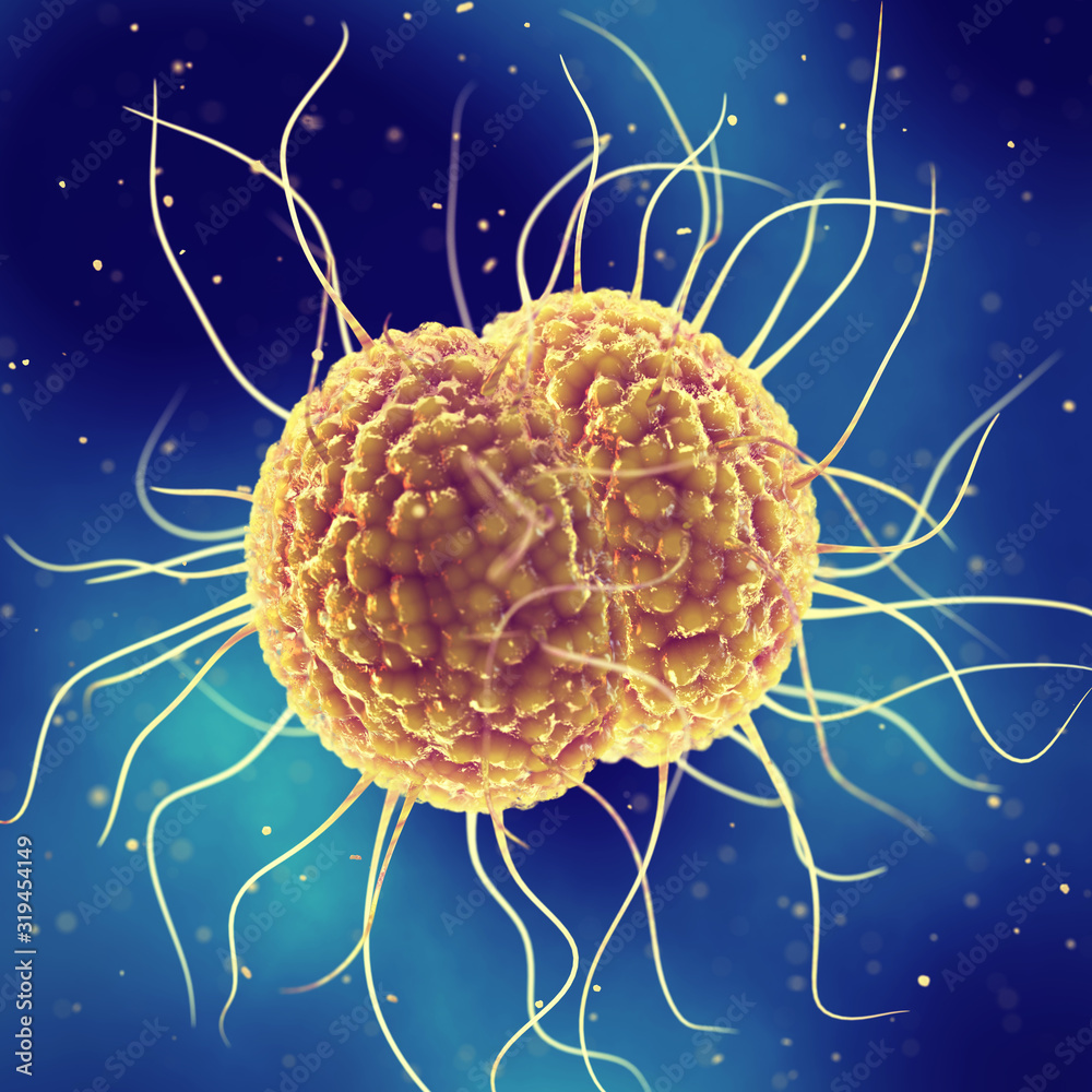 Стоковая иллюстрация Gonorrhea Is A Sexually Transmitted Disease 0544