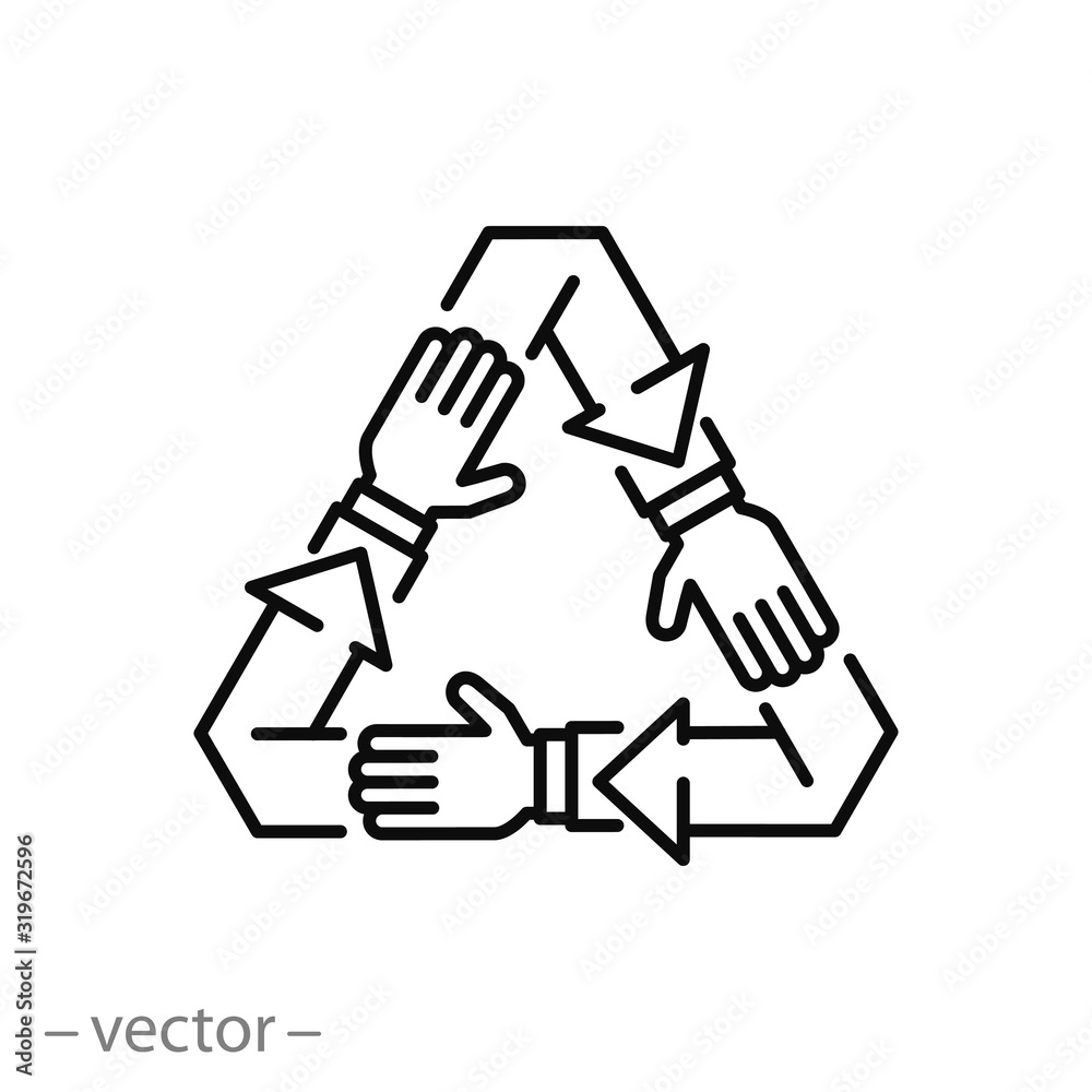 program partnership for reuse, icon, ecosystem conservation teamwork ...